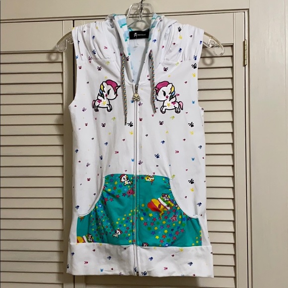 tokidoki | Jackets & Coats | Tokidoki Unicorn Stellina Zipper Vest ...